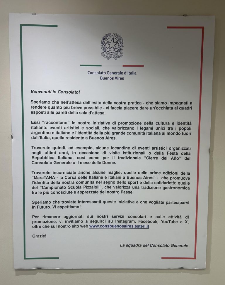 La Sede – Consolato Generale d'Italia Buenos Aires